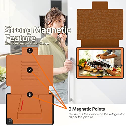 Tablet PC Case Magnetic Smart Cover Case Compatible with Samsung Galaxy Tab A8 10.5-Inch 2021/2022 (SM-X200/X205), Shockproof Protective Case with Auto Sleep/Wake PU Leather Case, Multi-angle Stand Ta
