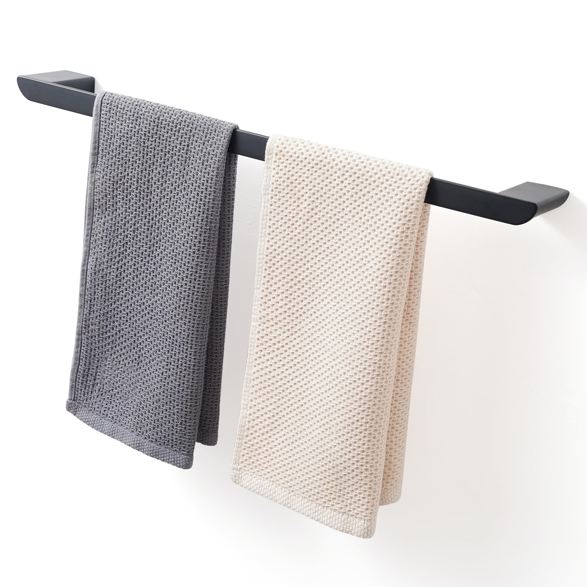 LGDYGSYH Black Towel Bar for Bathroom,24 inch Towel Rack Holder Wall Mounted for Bathroom Decor Aesthetic Matte Stainless Steels