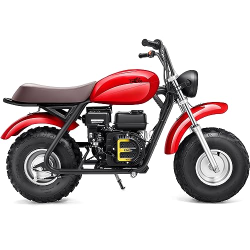 MotoTec 200cc 6.5HP Trailcross Gas Powered Mini Bike Red