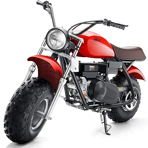 MotoTec 200cc 6.5HP Trailcross Gas Powered Mini Bike Red