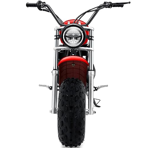 MotoTec 200cc 6.5HP Trailcross Gas Powered Mini Bike Red
