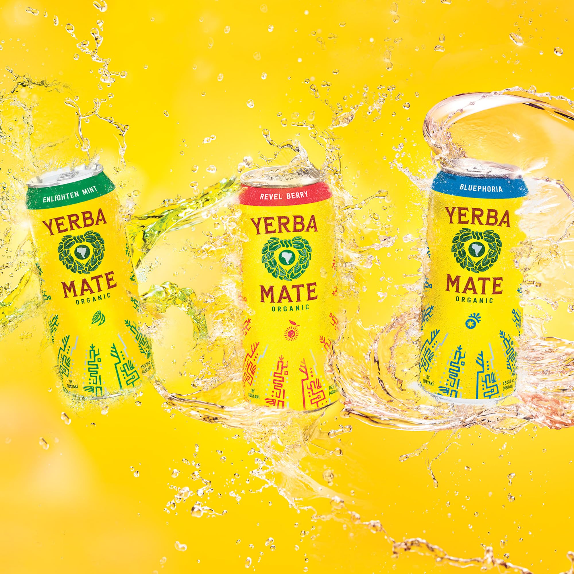 Guayakí Yerba Mate, Organic Energy Drink Alternative, Variety Pack, 150mg Natural Plant Based Caffeine, Better for You Energy & Focus, No Jitters or Crash, 15.5 Oz (Pack of 12) (Packaging May Vary)
