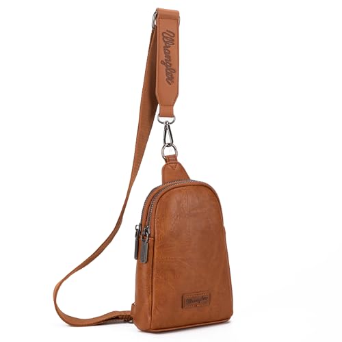 Wrangler Small Crossbody Sling Bag for Women Cross Body Purse Chest Bags for Travel