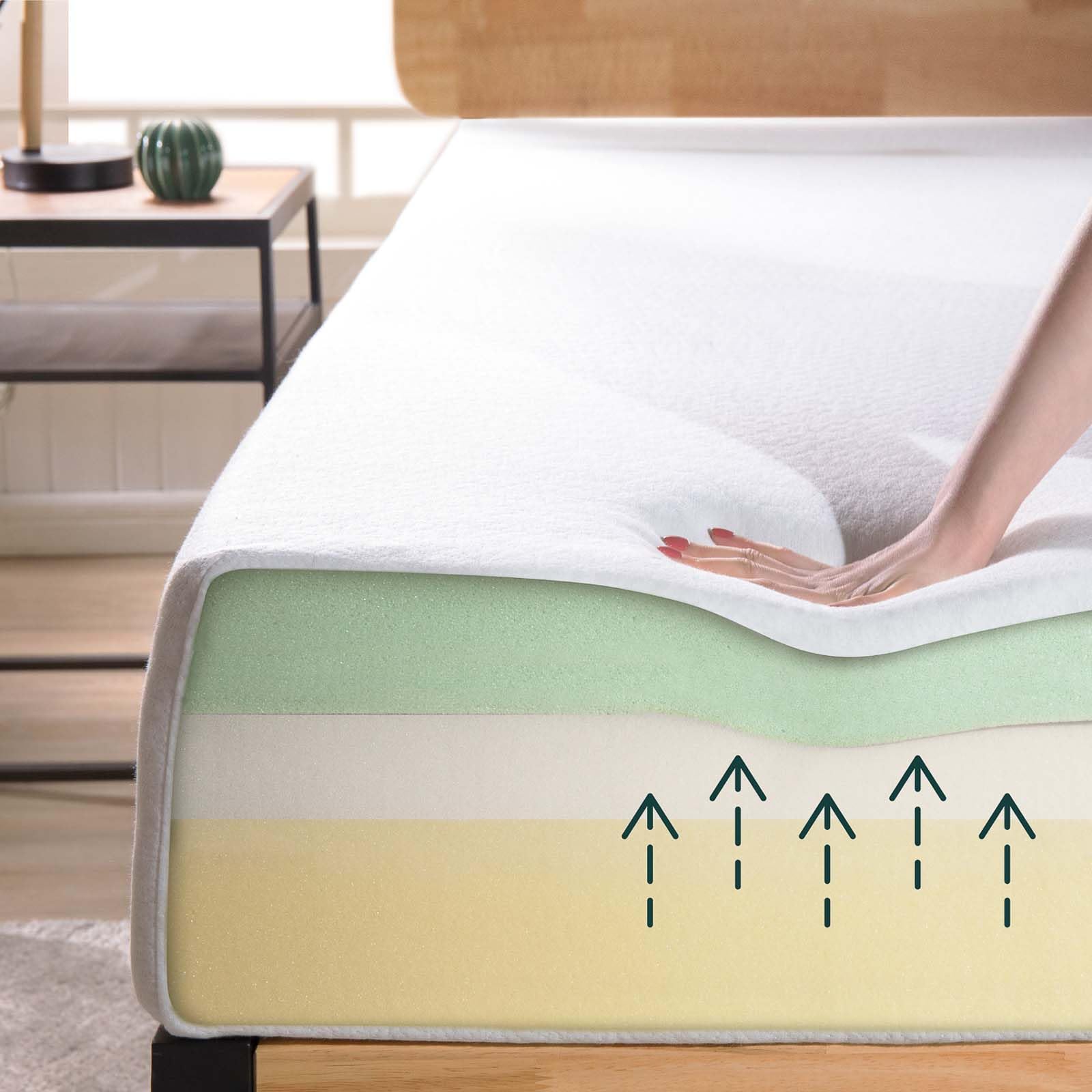Full Size Mattress, 10 Inch Gel Memory Foam Bed Mattress in a Box for Soft Sleep & Pressure Relief, Breathable Bed Mattress with Medium Firm, CertiPUR-US Certified