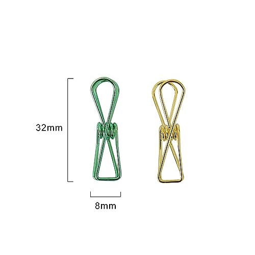 10PCs/Box Hollowed Out Design Metal Binder Clip Long Tail Clips Office Hand Book Folder Paper Organizer Stationery Fish Clip (Color : 10pcs)