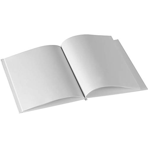 Ashley Productions ASH10700 Hardcover Blank Book, 6" Wide, 8" Length, White