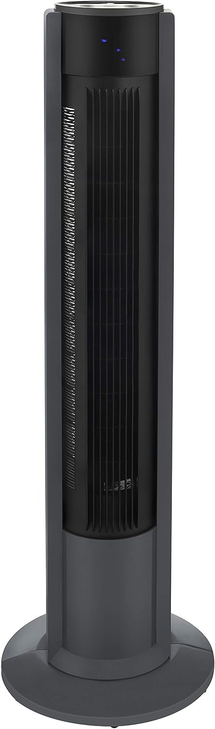 BETTER HOMES & GARDENS BHS2803696710BR 40" 5 Speed Tower Fan Internal Oscillation (Black) (Renewed)