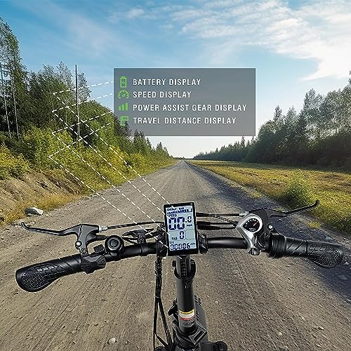 SENADA Drifter Folding Electric Bike for Adults 20 X4.0 Fat Tire Electric Bicycle (Black)