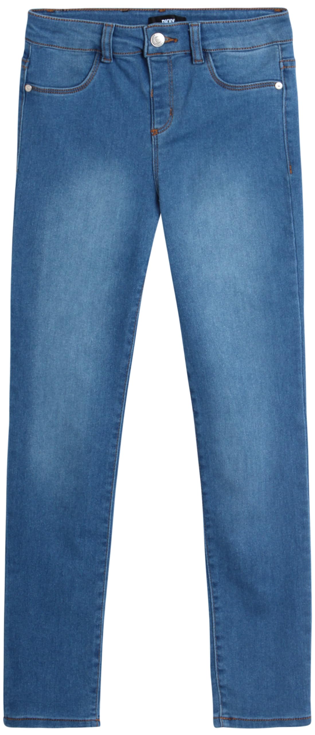 DKNY Girls’ Jeans - Super Stretch Denim Jegging Jeans - Casual Skinny Jeans for Girls (7-14), Size 8, Bleeker 2