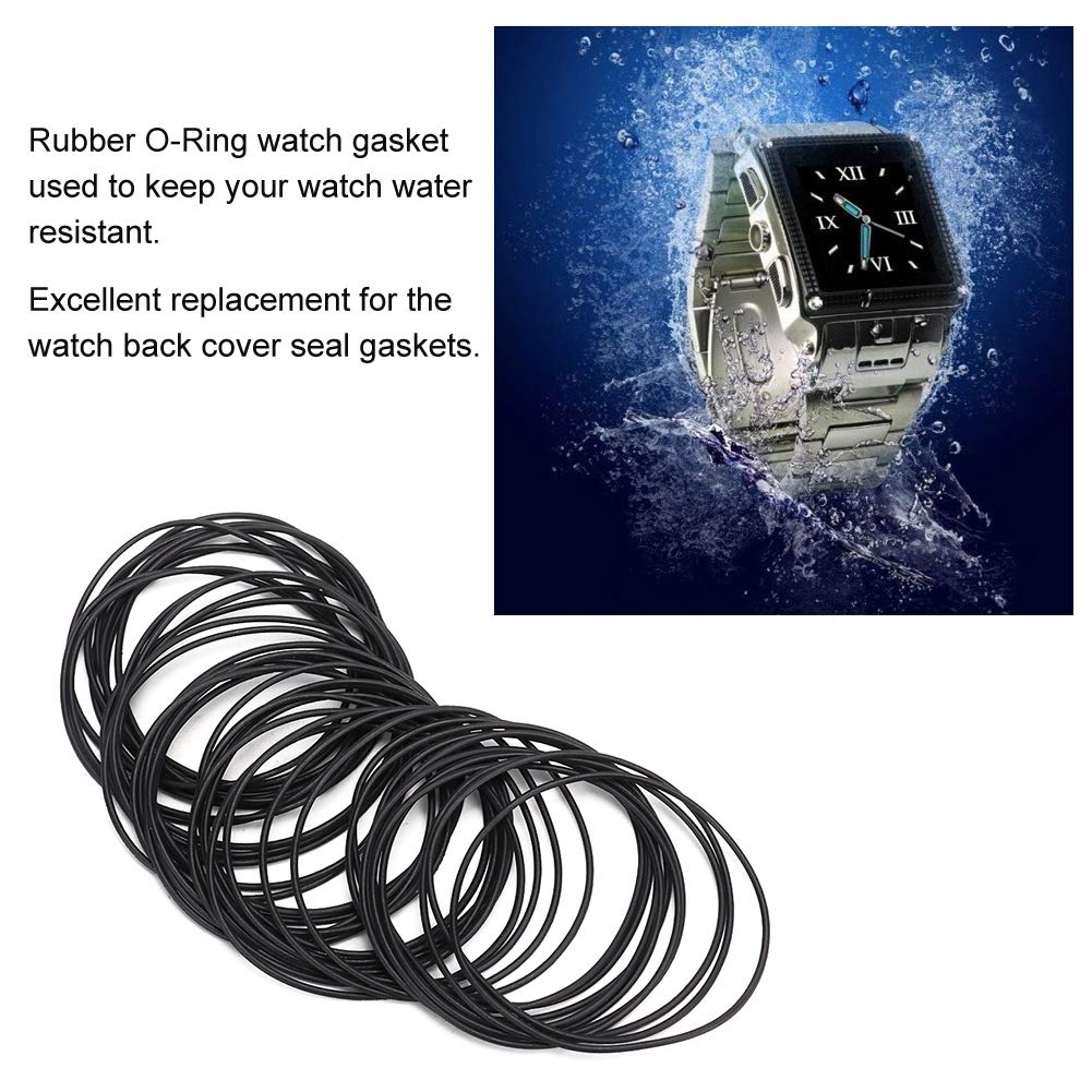 Watch Gasket, Rubber Material Watch Back Cover Rubber O Rings Assortment Kit for Car Auto Vehicle Repair for Automotive(0.8 a Pack of Five Hundred Roots)