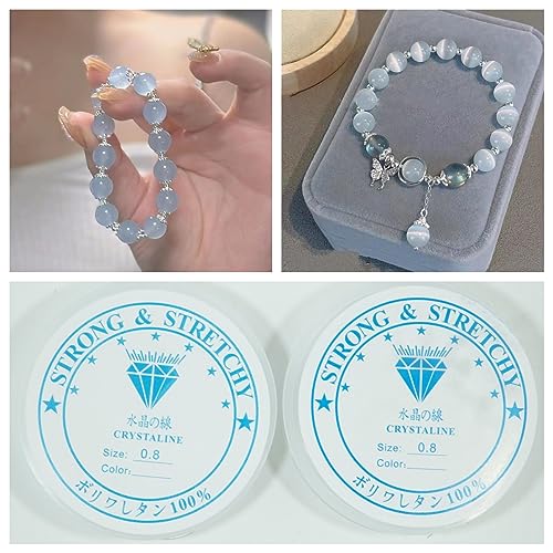 720 Piecess Glass Beads for Jewelry Making, 24 Colors 8mm Crystal Beads Bracelets Making Kit, Round Beads Suitable for Beginners