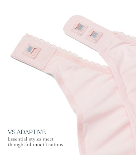 Victoria's Secret Women's Adaptive Bikini Underwear, Magnetic Closure, Panties for Women, Purest Pink, XL