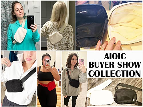 Sherpa Belt Bags Fleece Fanny Packs Fuzzy Crossbody Bag Adjustable Strap