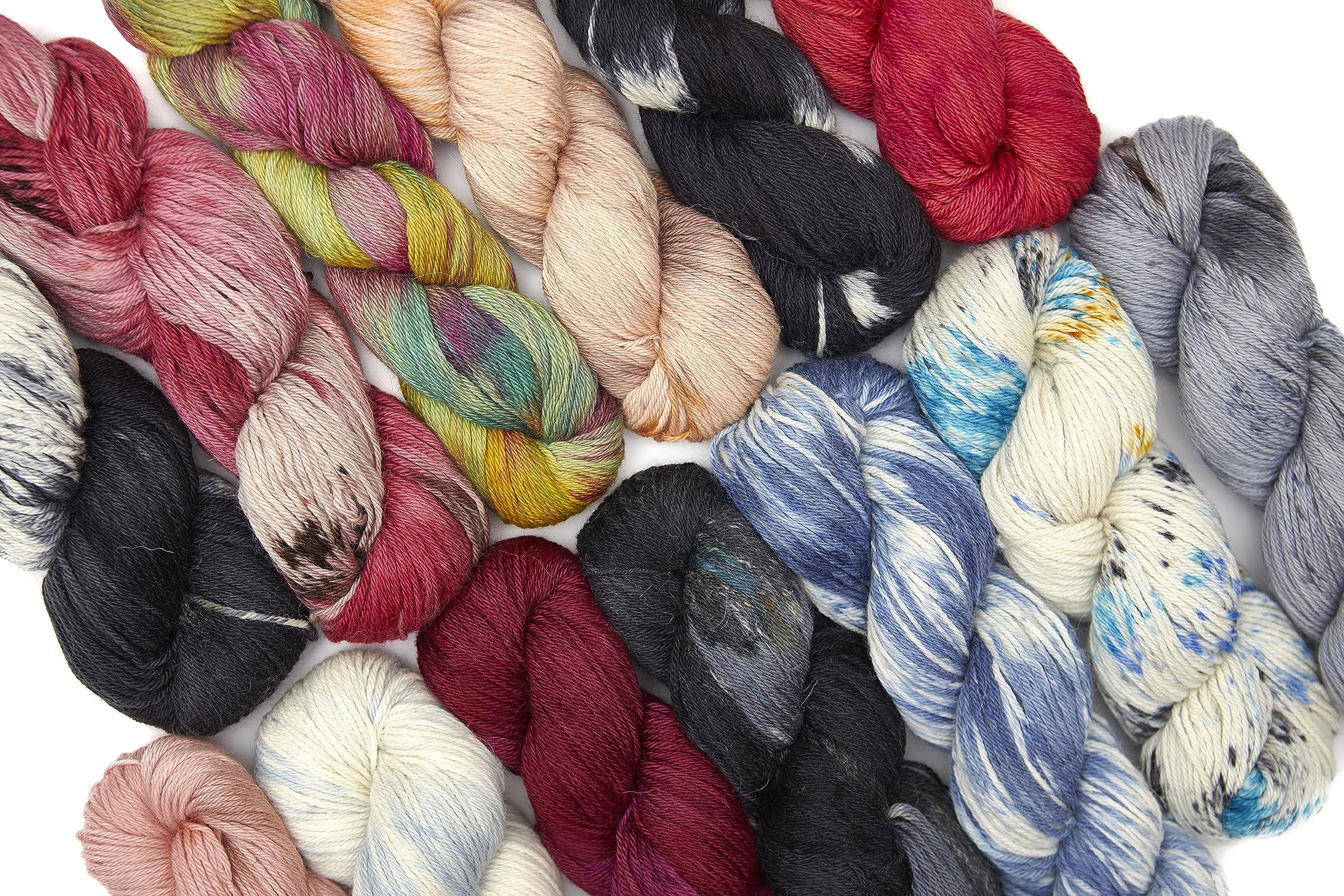100% Baby Alpaca Yarn Wool 100g Hank DK Weight Hand Dyed Made in Peru - Heavenly Soft and Perfect for Knitting and Crocheting (Blushing Twilight, DK Hand Dyed - 100g Hank)