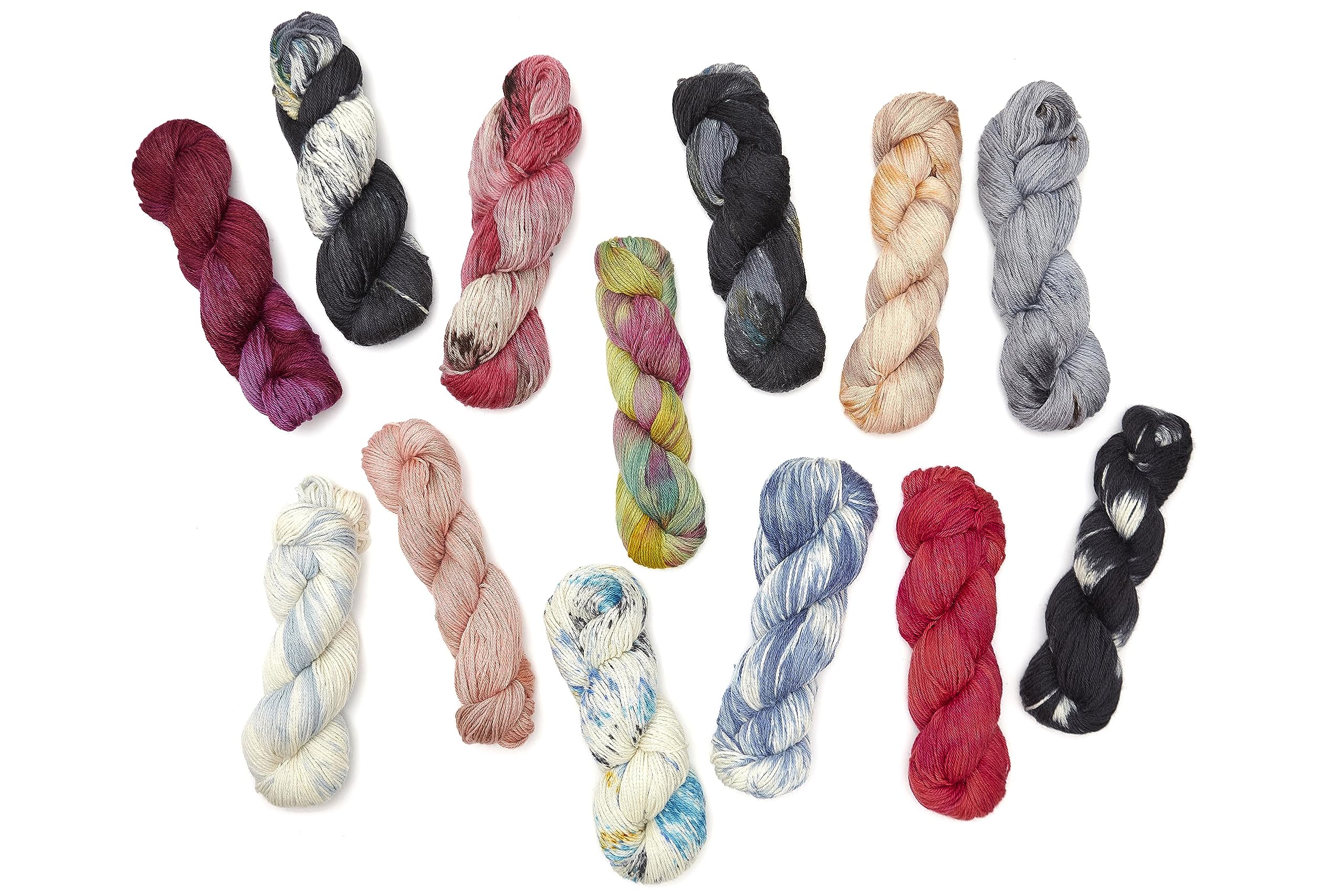100% Baby Alpaca Yarn Wool 100g Hank DK Weight Hand Dyed Made in Peru - Heavenly Soft and Perfect for Knitting and Crocheting (Blushing Twilight, DK Hand Dyed - 100g Hank)