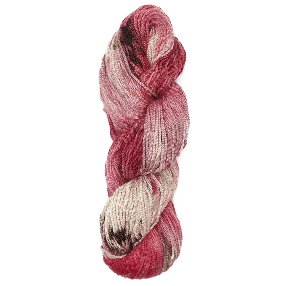100% Baby Alpaca Yarn Wool 100g Hank DK Weight Hand Dyed Made in Peru - Heavenly Soft and Perfect for Knitting and Crocheting (Blushing Twilight, DK Hand Dyed - 100g Hank)