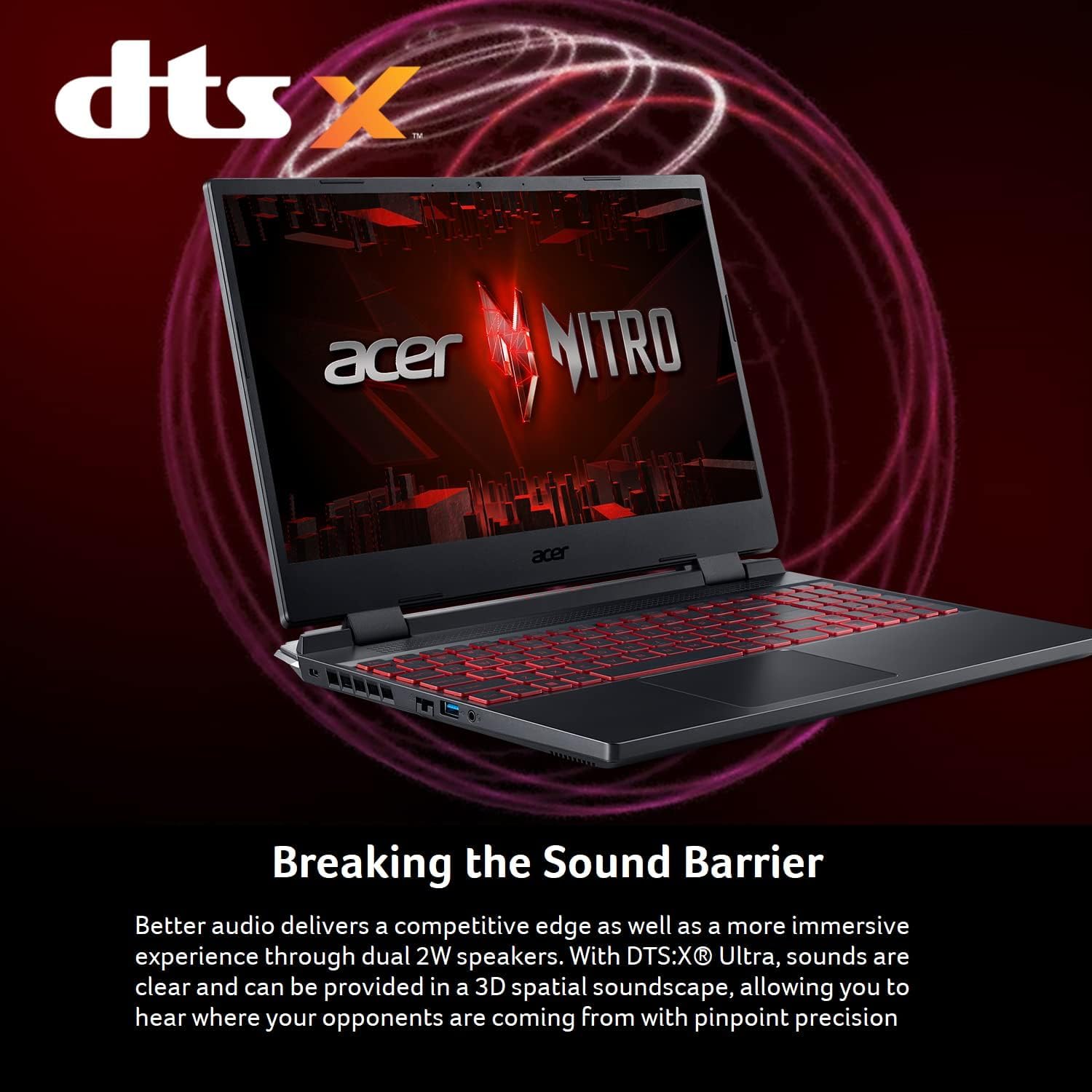 Acer Nitro 5 Gaming Laptop, 15.6/ FHD IPS 144Hz Display, 12th Gen Intel Core i5-12500H, GeForce RTX 3050 Ti 4GB, 32GB RAM, 2TB PCIe 4.0, Backlit KB, Thunderbolt 4, HDMI, Wi-Fi 6, Win 11 Pro