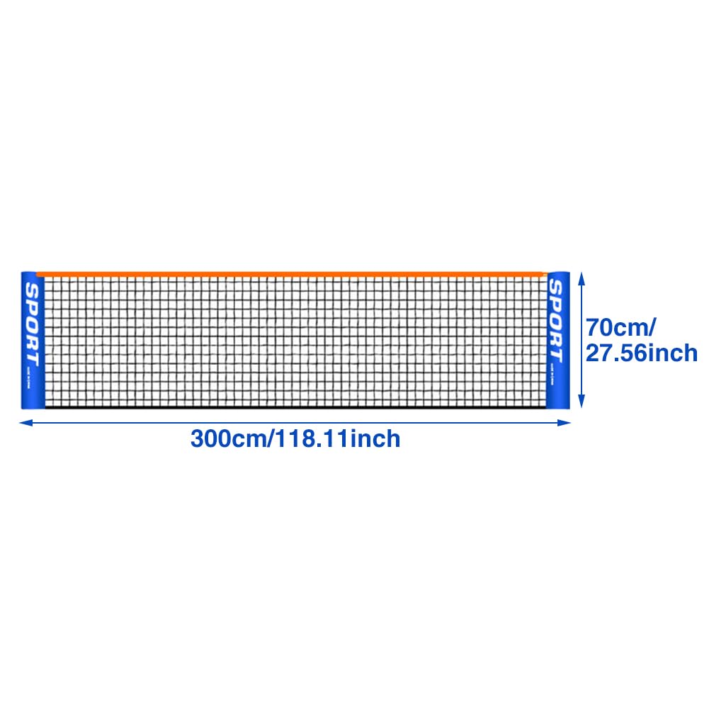 MJFUNTXY Badminton Pickleball Net,Portable Badminton Net for Tennis,Soccer,Polyester Badminton Net Replacement Indoor/Outdoor Fun Sports Net Garden, Court Beach Backyard (3.1M)