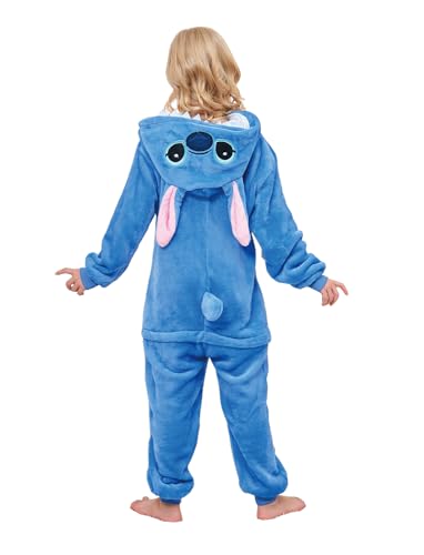 AwesomeFit Girls Cosplay Costume Animal Pajamas Halloweem Sleepwear 5T Blue