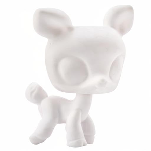Custom lps White Bases, 30pcs DIY lps White Molds for lps DIY Figure, lps Figure Bases Collie Cat Dachshund Great Dane Dog Cocker Sapniel with lps Accessories Random 7pcs