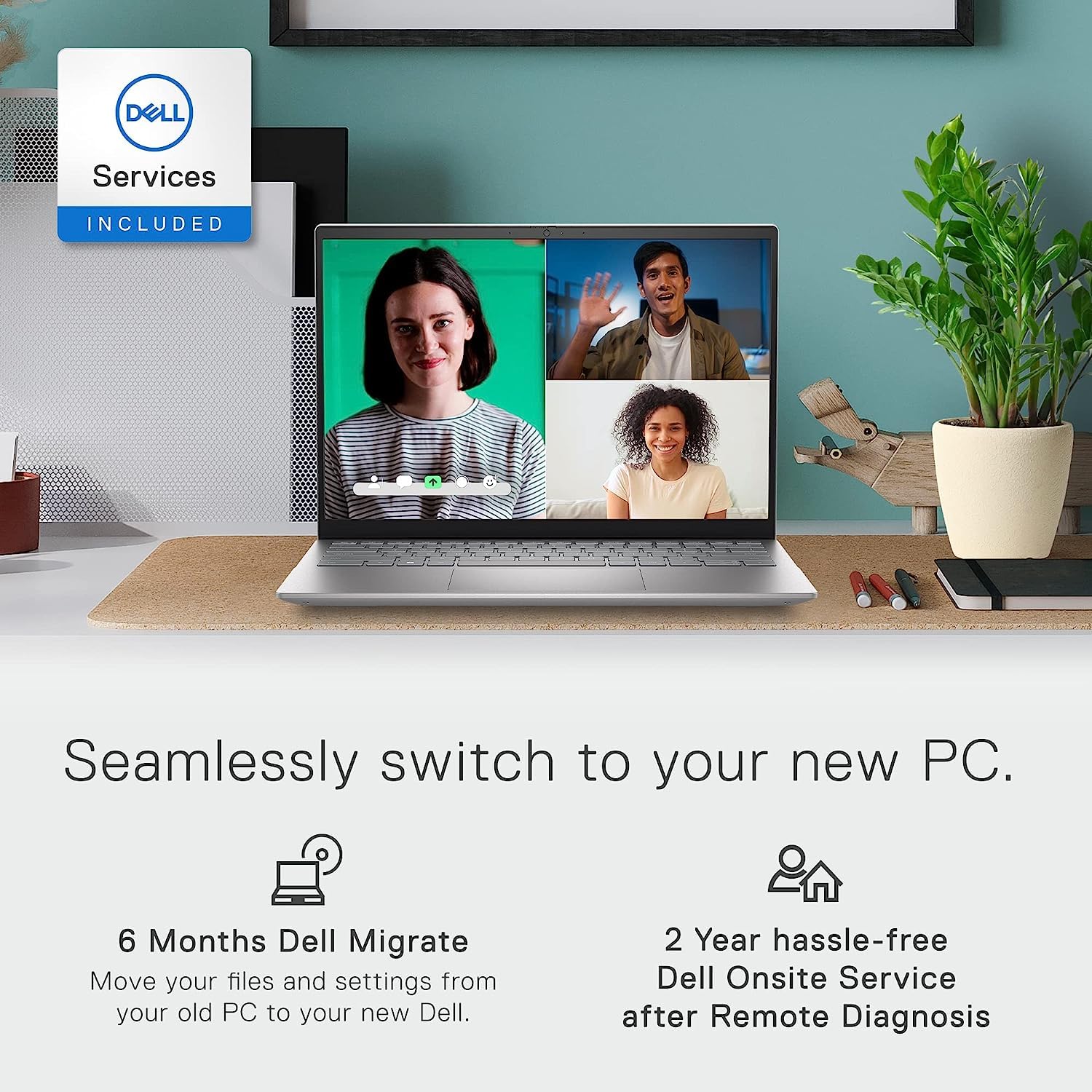 Dell 2023 Inspiron 14 5425 Business Laptop, AMD Ryzen 7 5825U, 14-inch 16:10 FHD+ (1920 x 1200) Touchscreen Display, Win 11 Pro, AMD Radeon Graphics, Backlit, Platinum Silver (16G RAM, 1TB SSD)