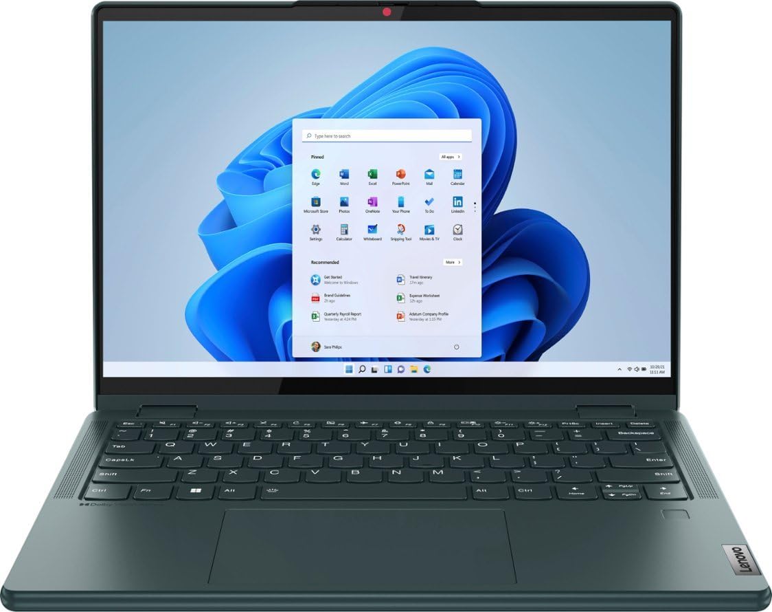 Lenovo Yoga 6 2023 2-in-1 Laptop 13.3" 1920x1200 IPS Touchscreen 6-Core AMD Ryzen 5 7530U 8GB RAM 512GB SSD AMD Radeon Graphics Wi-Fi 6 Backlit Keyboard Fingerprint Windows 11 Pro w/ONT 32GB USB