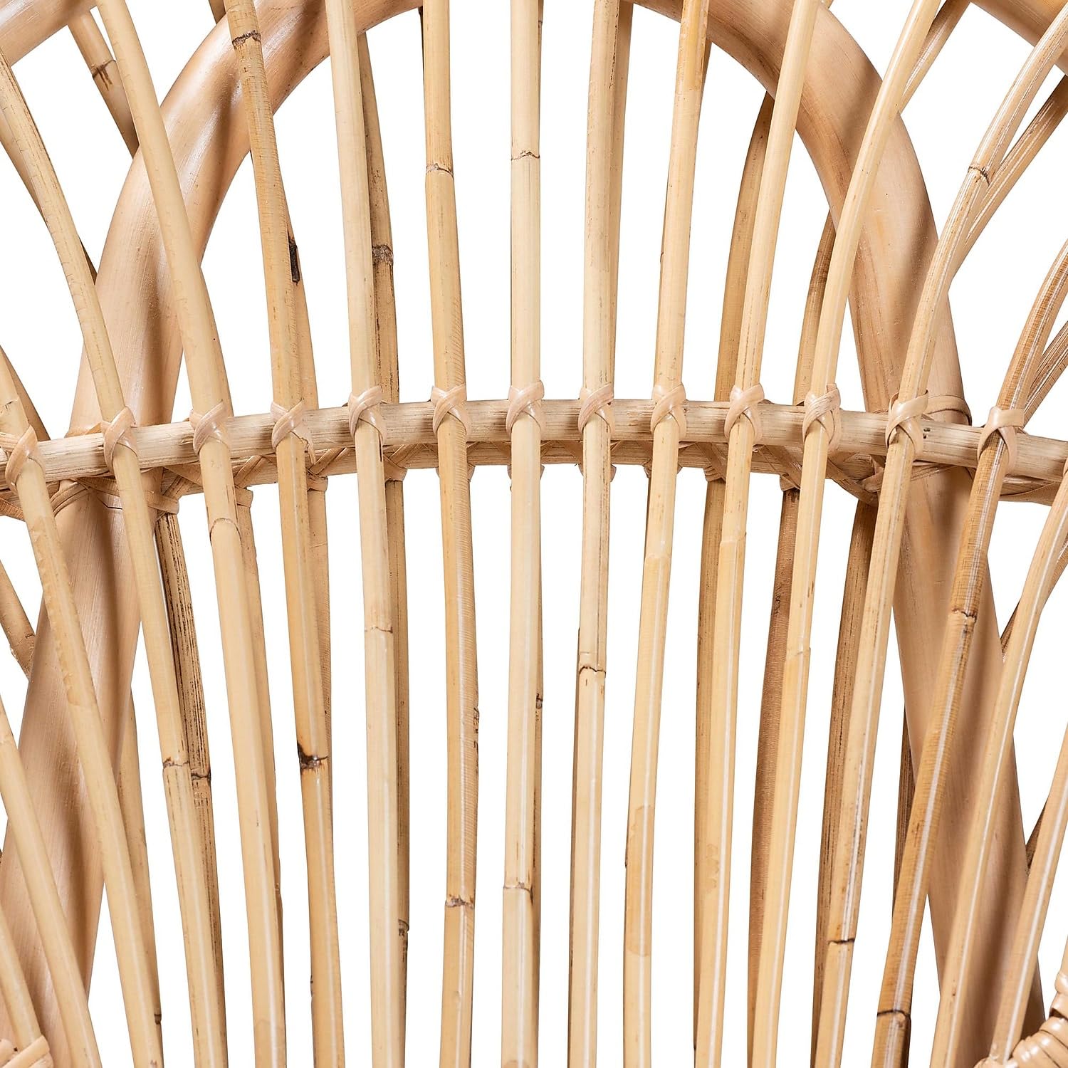Bali & pari Iris Modern Bohemian Natural Brown Rattan Dining Chair
