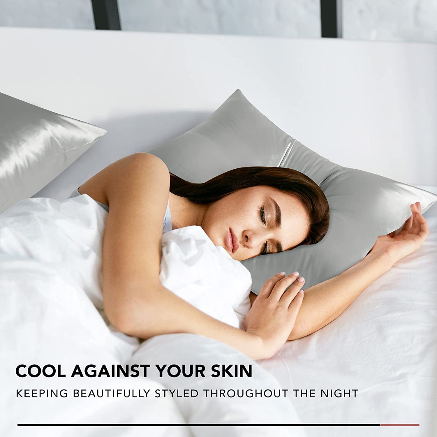 PURE ECO Rich Silk 6 Piece Satin Sheet Set Twin XL Size (39x80)+ Upto 12 Inch Deep Pocket Black Color Smooth Soft and Silk Satin Bed Sheets Twin Size Bedding Set