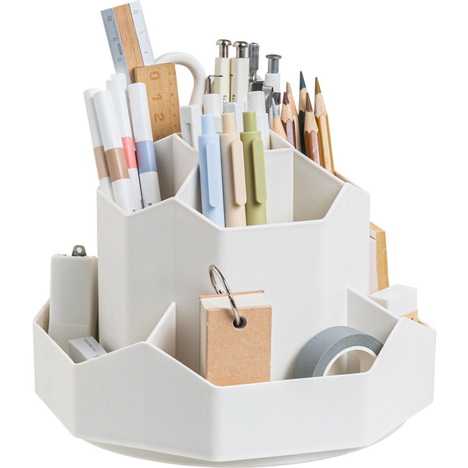 YipuVR 360 Degree Rotating Pen Holder,9 Slots Pencil Pen Holder for Desk Cute,Desk Organizers And Accessories for Stationery Supplies,Pen Organizer for Office School Home