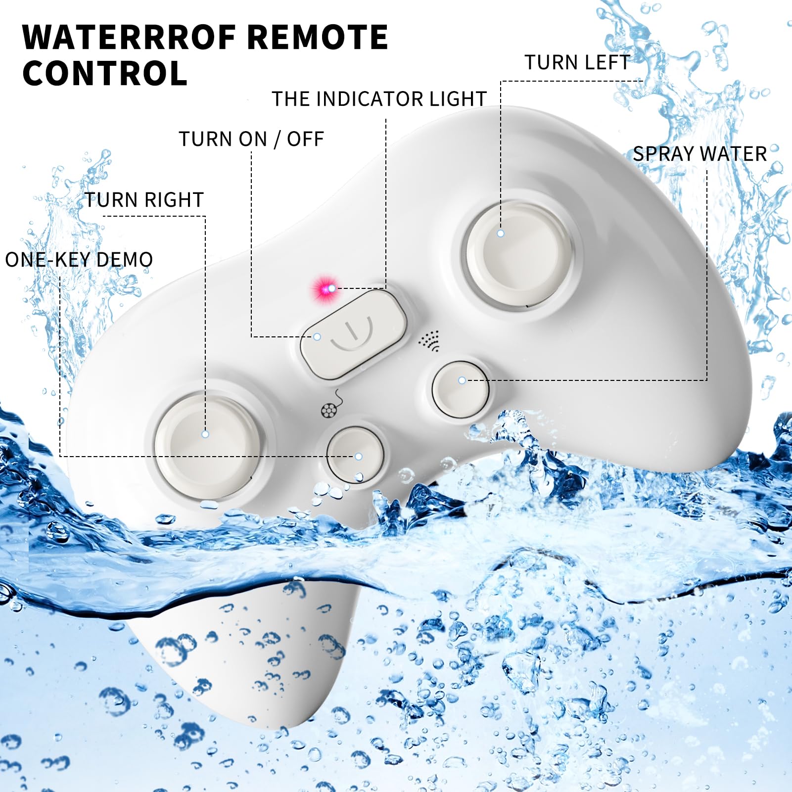 2.4Ghz Remote Control Whale Shark Toys for Boys Kids, 1:18 Scale High Simulation Whale Shark for Pool, Electric RC Whale Shark Fish Toys with Light & Spray Water Function for 4 5 6 7 8 9 Year olds Kid