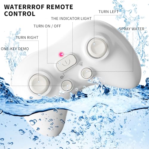 2.4Ghz Remote Control Whale Shark Toys for Boys Kids, 1:18 Scale High Simulation Whale Shark for Pool, Electric RC Whale Shark Fish Toys with Light & Spray Water Function for 4 5 6 7 8 9 Year olds Kid