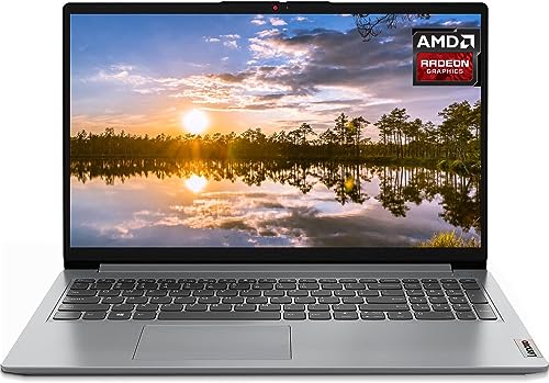 Lenovo IdeaPad 1 Laptop, 15.6" HD Screen, AMD Athlon Silver 7120U Processor, 4GB RAM, 256GB Storage(128GB SSD+128GB MSD), AMD Radeon Graphics, Wi-Fi, Bluetooth, Windows 11 Home in S Mode