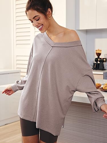 Trendy Queen Womens Oversized Sweatshirts Sweaters Casual Pullover Loose Long Sleeve Tops Shirts Clothes