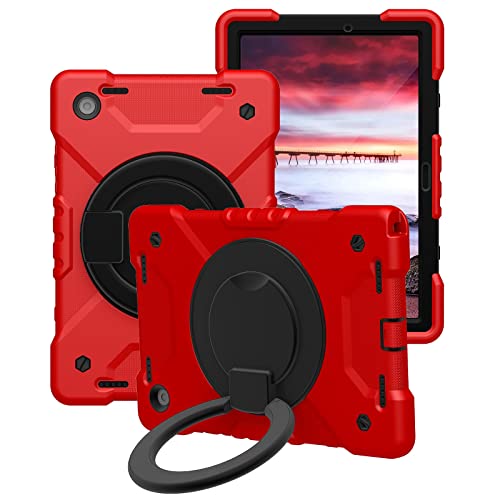 Tablet Case Cover Tablet Case Compatible with Samsung Galaxy TAB A8 10.5 X200/X205(2021),Kids Durable Shockproof Protective Cover, with Folding Handle Stand, Rotating Kickstand,Carrying Shoulder Strap