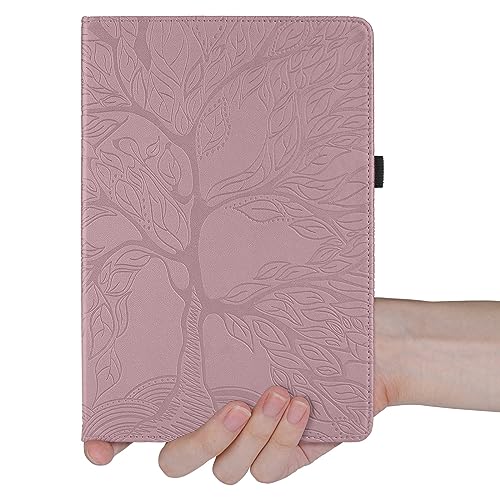 Tablet Case Cover Compatible With Samsung Galaxy Tab A8 10.5-Inch 2021 (SM-X200/X205/X207) Tablet Case 360 Degree Rotating Stand Foldable Tablet Case Tree Of Life Embossed Shell Full Protective Case (