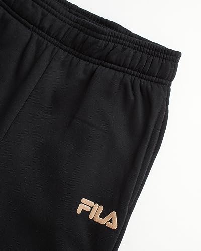 Fila Boys' Sweatsuit Set - 2 Piece Active Hoodie Sweatshirt and Jogger Sweatpants - Performance Activewear Set for Boys, 8-12, Size 8, Tan