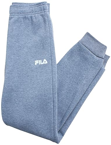 Fila Boys' Active Sweatsuit Set - 3 Piece Performance Hoodie Sweatshirt, Jogger Sweatpants, T-Shirt - Activewear Set (8-12), Size 10, Heather Grey