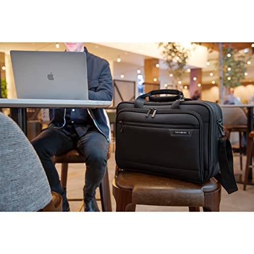 Samsonite Classic 2.0, Black, 15.6" 3 Compartment Briefcase