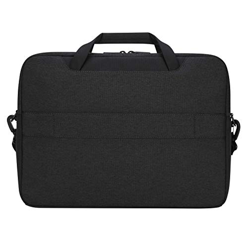 Targus Cypress Briefcase with EcoSmart for Business Traveler and School with 2-Compartments, Padded Shoulder Strap, Protective Slipcase Sleeve fits 15.6-Inch Laptop, Black (TBT926GL)
