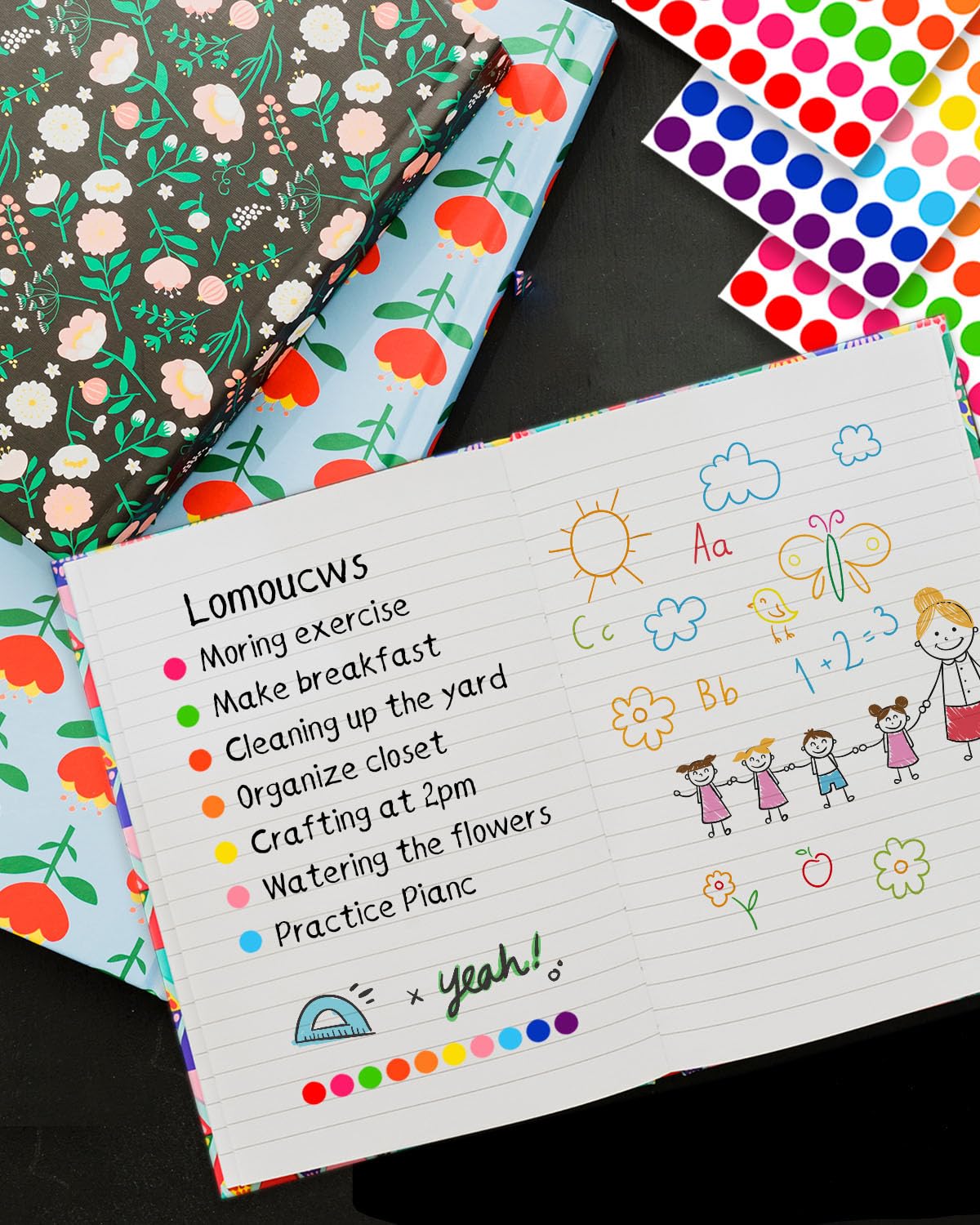 Colored Dot Stickers Round 0.75 inch Coded Labels 3000 Pieces 10 Color Awards Office Classroom Garage Sale