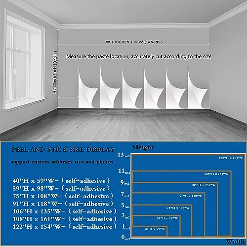 Intergalactic Universe 3D Mural Wallpaper, Ceiling Star Galaxy Nebula Removable Wall Mural | Self-Adhesive Large Wallpaper for Bedroom Office Living Room Home Wall Artwork Decor-59"H x 98"W