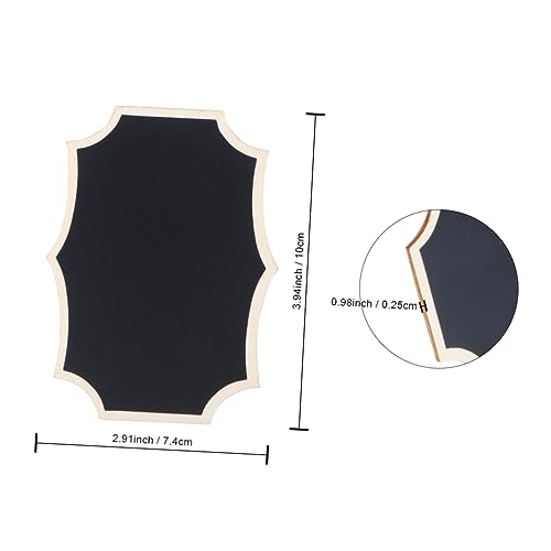 WOFASHPURET 10pcs Wood Decor Wedding Decoration Dining Room Table Decor Place Sign Message Board Signs Table Numbers Blackboard Display Chalkboards Message Board Ornament Mini Blackboard Easel
