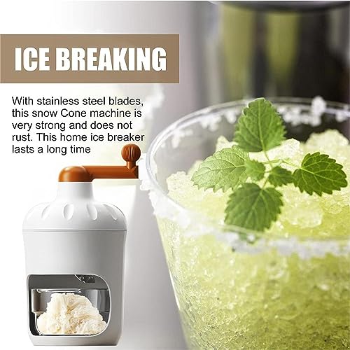 DIY Manual Shaved Ice Chopper, with 4 Ice Cube Molds, Snowcone Maker Thick Blade, Safe and Labor Saving, Snowcone Maker, Making Snowcones Ice Cream and Slushy