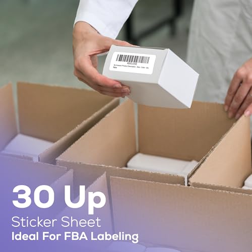 HapiChrom - Address Labels - 1x2-5/8 inch, 1500 Labels, 50 Sheets, 30 Labels per Sheet - Laser & Inkjet Printer Labels - Shipping Labels - Labels for Printer - Mailing Labels - Printable Labels