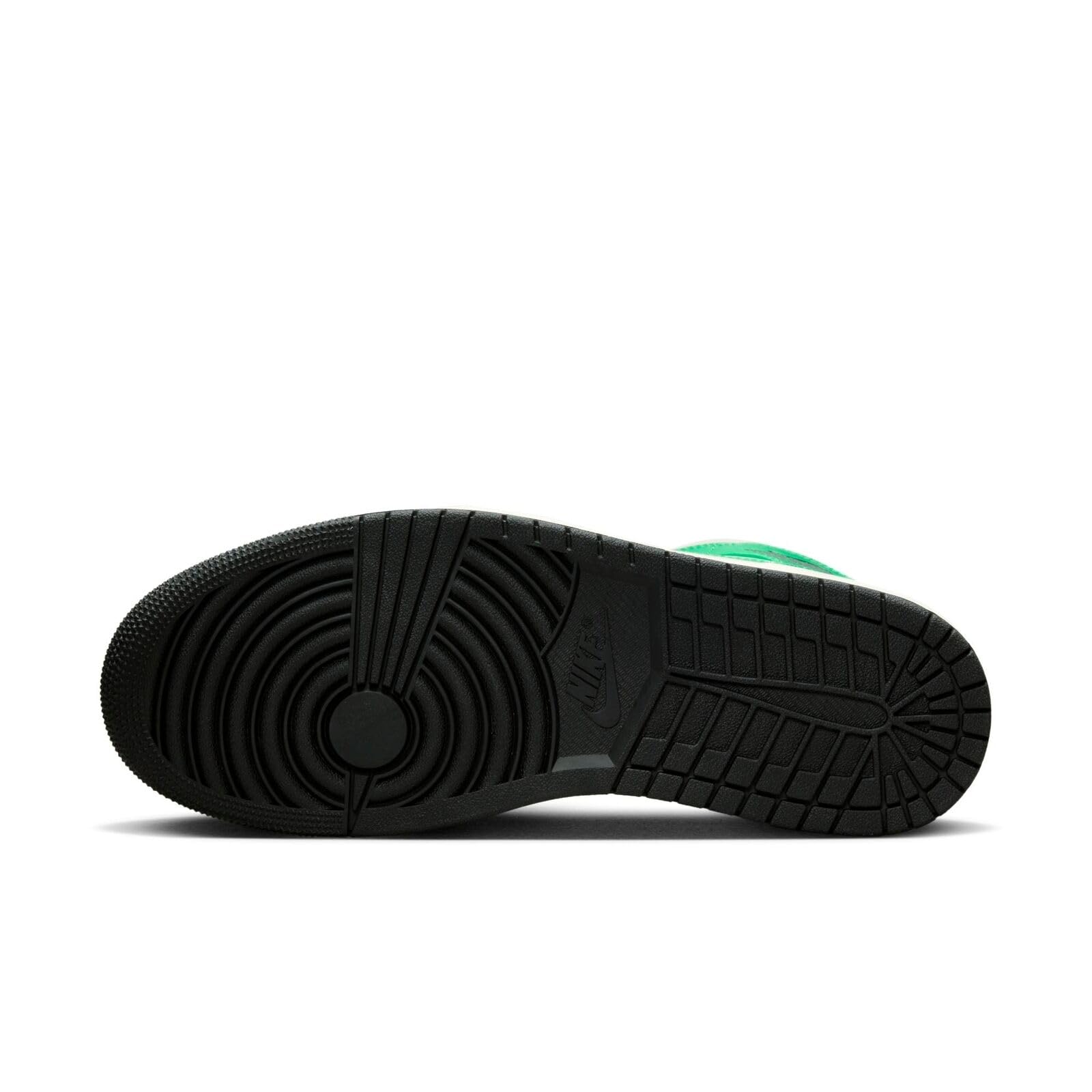 Jordan Men's 1 Mid Lucky Green/Black-White (DQ8426 301) - 14