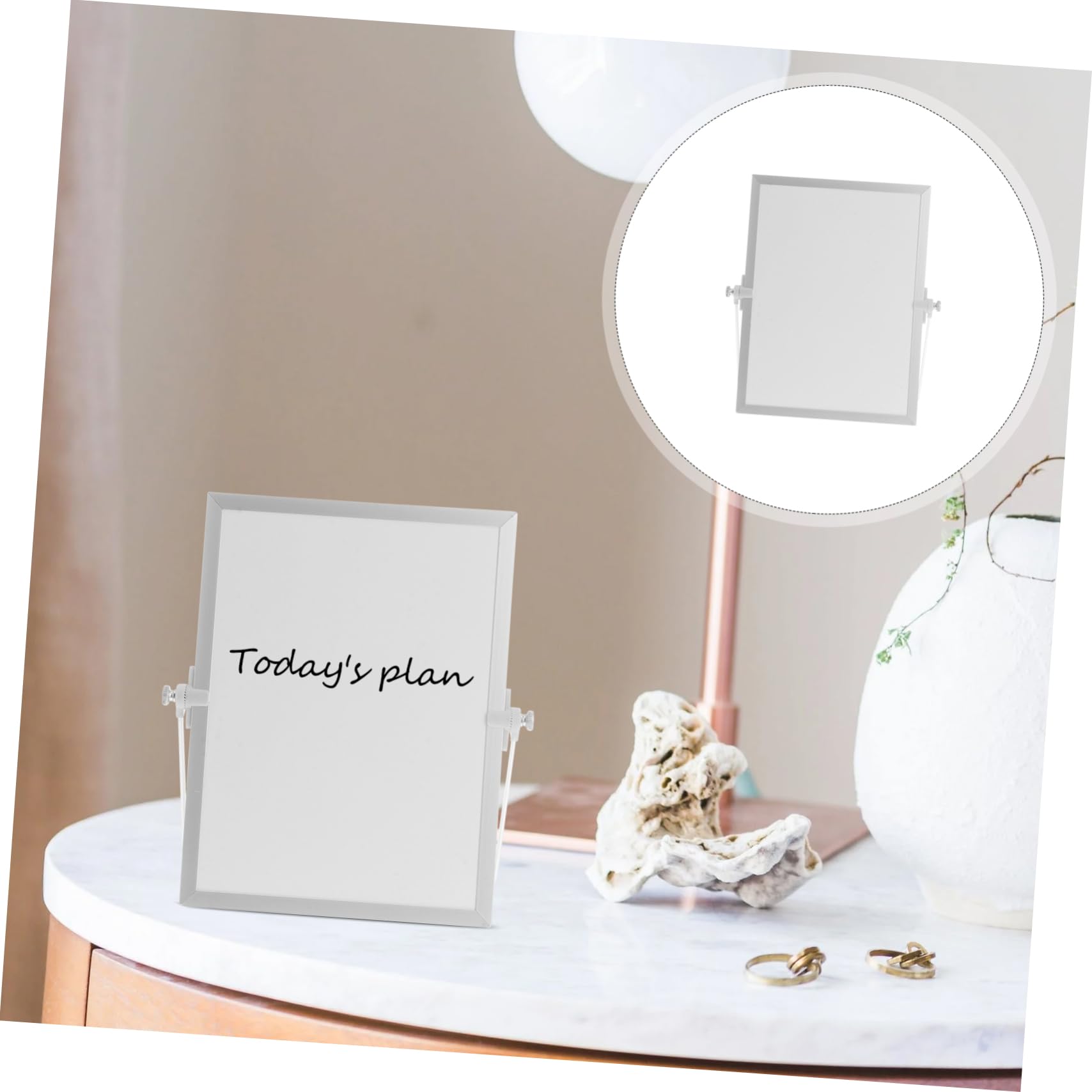 Ciieeo Magnetic Easel Tabletop whiteboard Dry Erase whiteboard Stand Painting Easel Mini Easel Stand Chalkboard Easel Planner Reminder Board Desktop White Board Blackboard