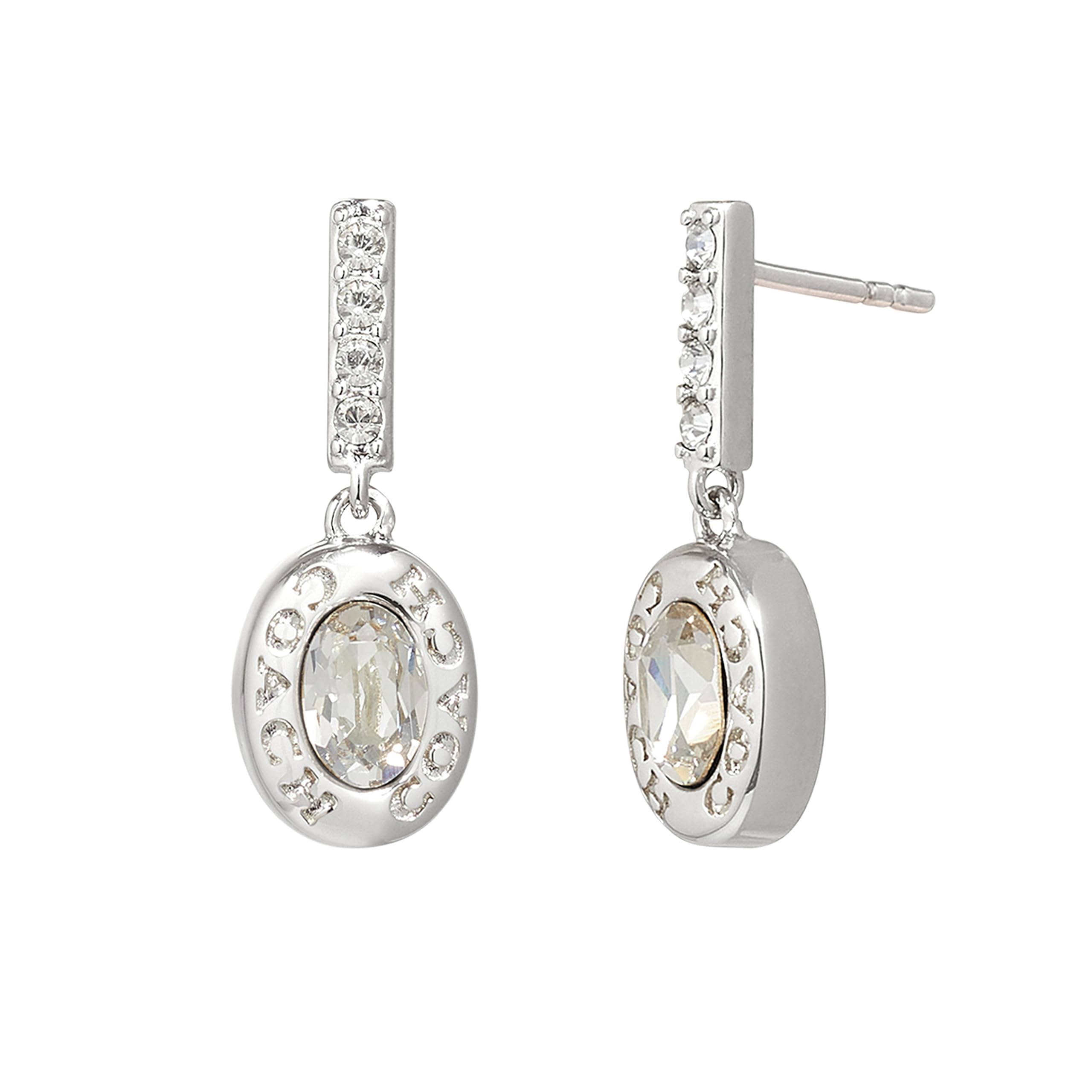 Coach Women's Signature Bar Drop Earrings