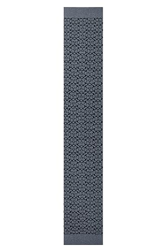Coach Women's Metallic Signature C Jacquard Scarf, Black, One Size