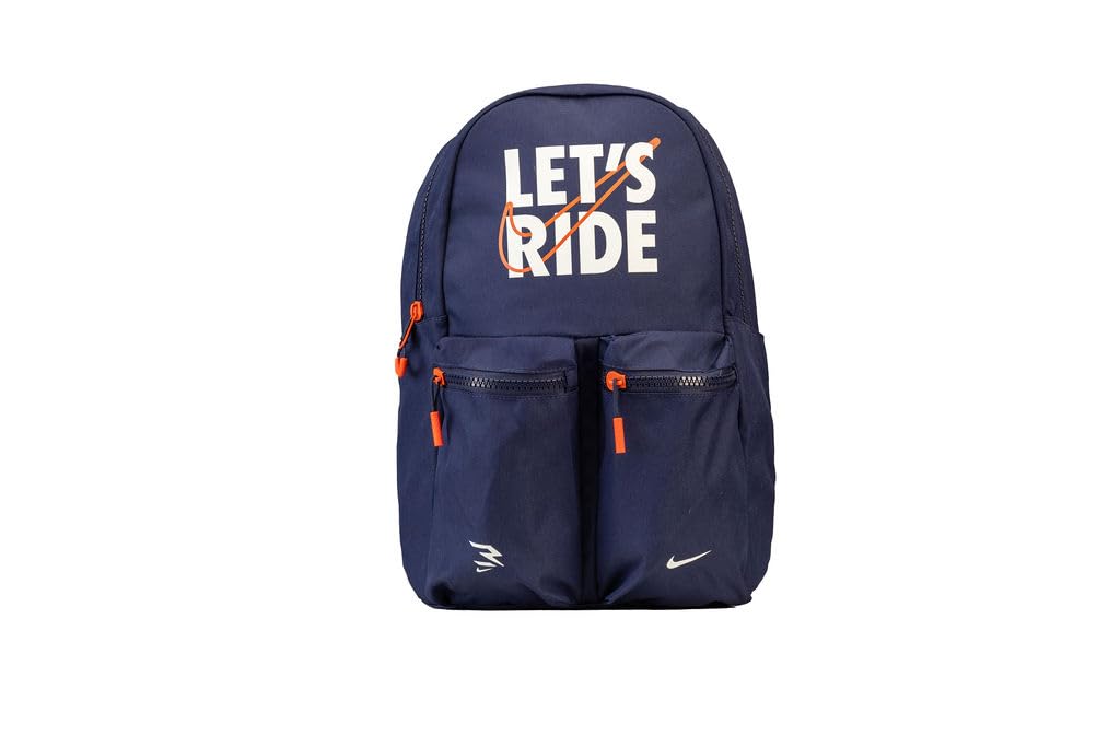 Nike 3 Brand Veriage Day Backpack - Let's Ride - Navy - One Size (16.5L)