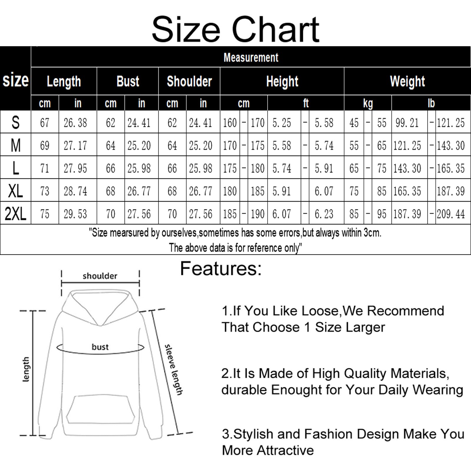 Bobeutou Oversized Hoodie Men Vintage Cotton Casual Hooded Sweatshirt Trendy Baggy Basic Hoodies Retro Pullover Streetwear (Black,2XL,XX-Large)